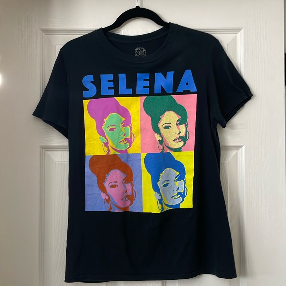 Selena Quintanilla Black Color Pop Graphic Band Tee. … - Gem